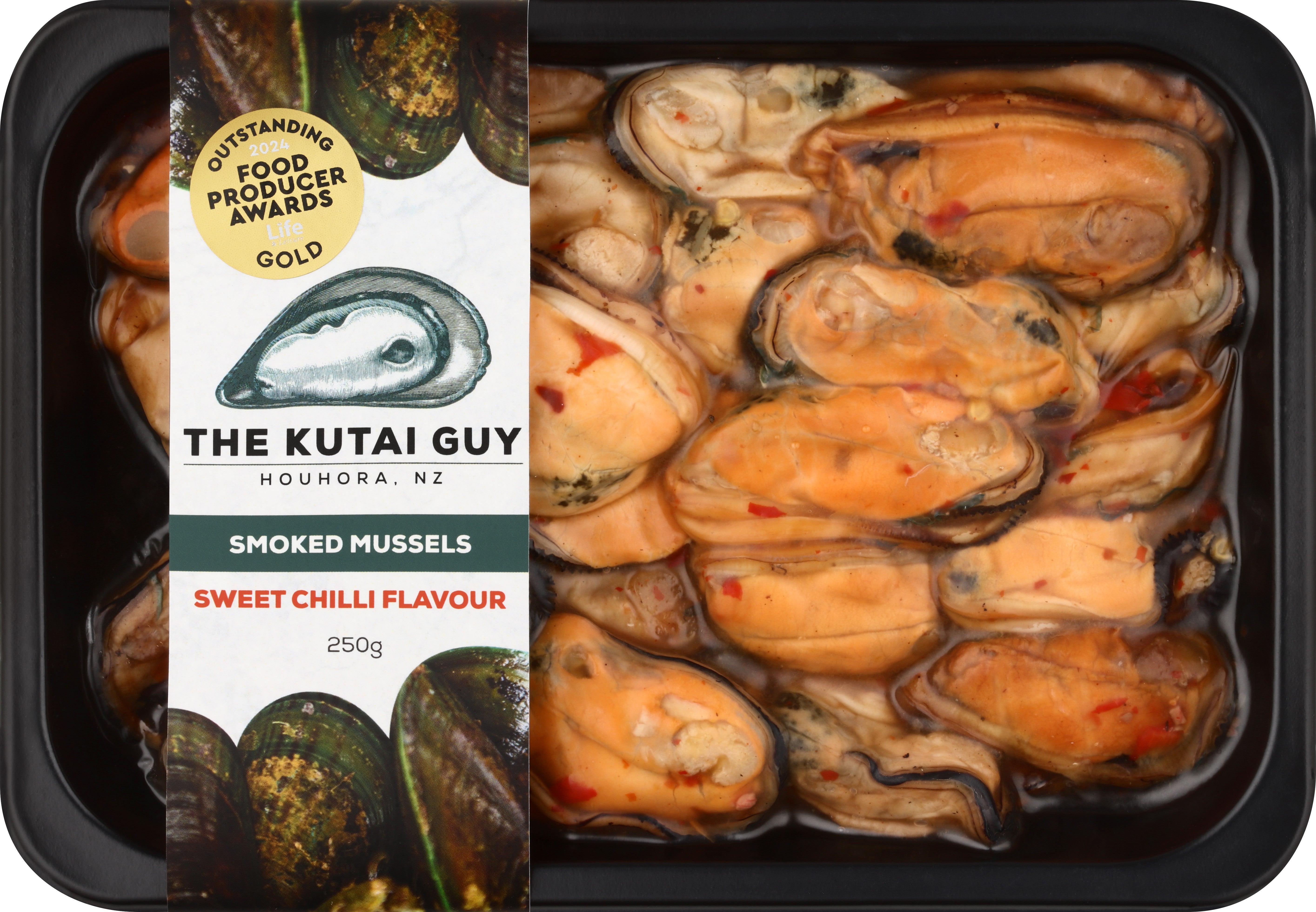 Smoked Sweet & Chilli Mussels (KUTAI GUY) 250G – Scott Seafood
