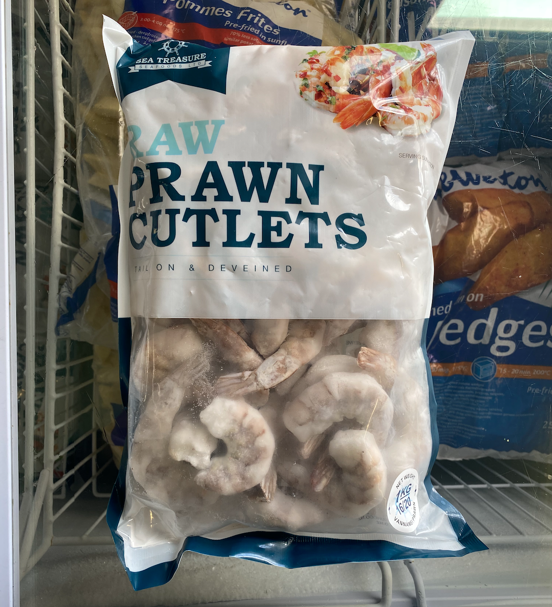 1kg Raw Prawn Cutlets 16/20 – Scott Seafood Orders